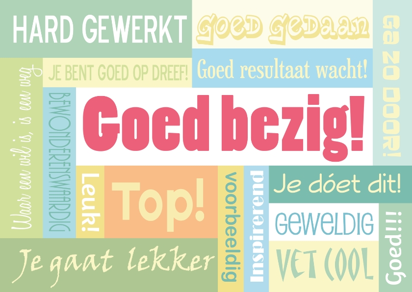 Goed bezig Top! - Coachingskaarten - Kaartje2go