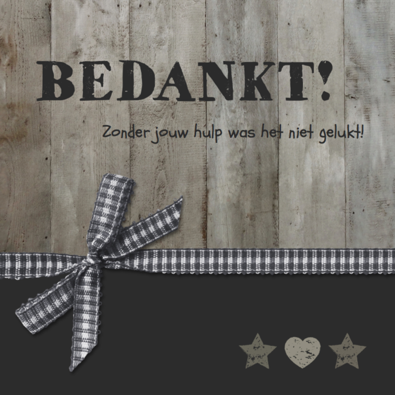 Bedankkaartjes maken - Mooie bedankkaart van Kaartje2go