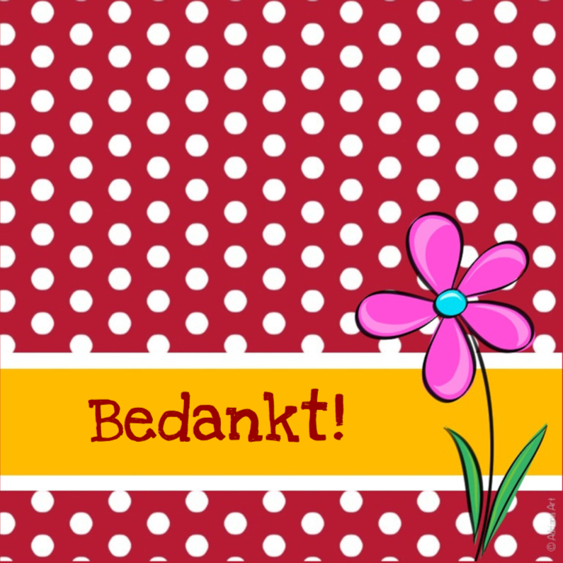 Bedankkaartjes maken - Mooie bedankkaart van Kaartje2go