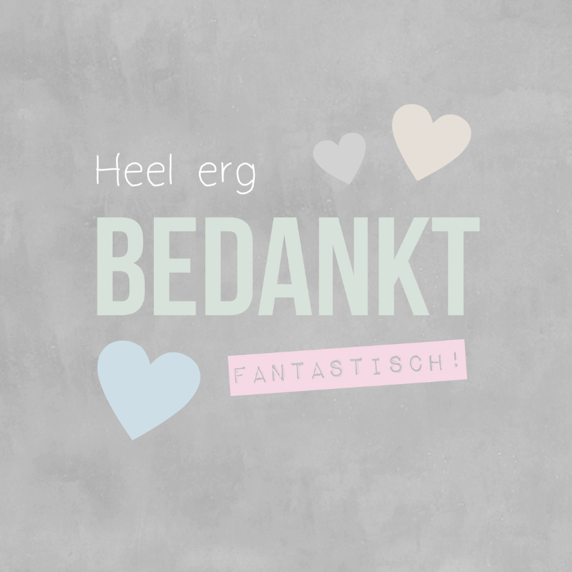 Bedankkaartjes maken - Mooie bedankkaart van Kaartje2go