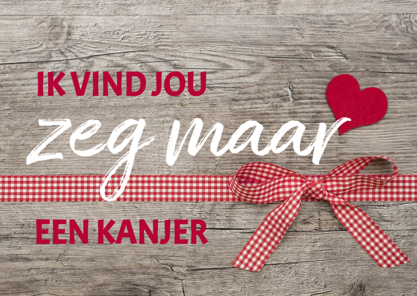 stopwoord zeg maar kanjer - Geslaagd kaarten - Kaartje2go