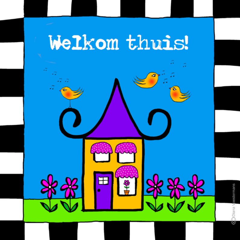 Welkom thuis kaarten - Echte, originele kaarten | Kaartje2go