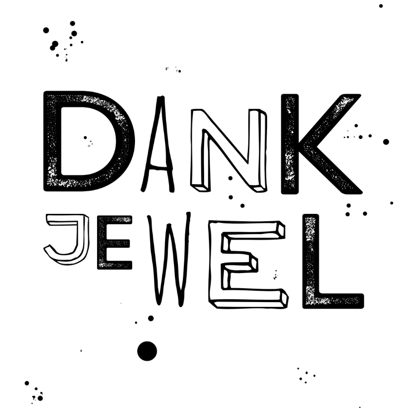 Bedankkaartjes maken - Mooie bedankkaart van Kaartje2go