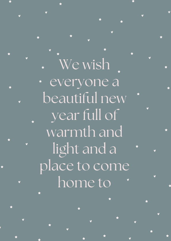 Kaart 1 wish beautiful new year - Kerstkaarten | Kaartje2go