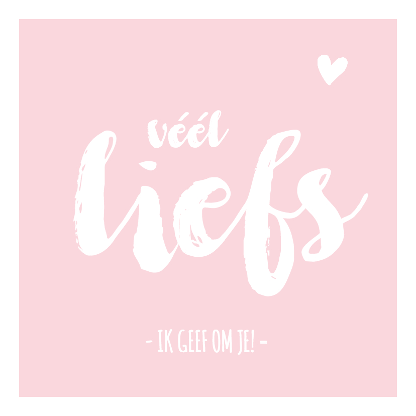 Liefde kaart veel liefs roze - Wenskaarten | Kaartje2go Liefde kaart veel liefs roze - Wenskaarten | Kaartje2go