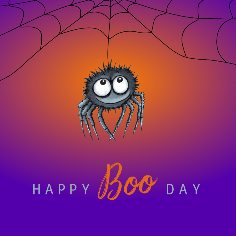 Wenskaart halloween Happy Boo day - Wenskaarten | Kaartje2go